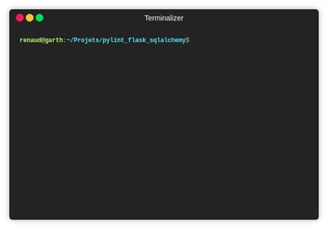 Pylint Et Flask Sqlalchemy