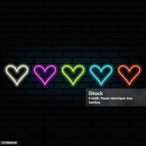 아름다운 마음 밝은 빛나는 분홍색 축제 네온 사인 상점 또는 카드 벡터 일러스트 레이 션에 대 한 감정에 대한 스톡 벡터 아트 및 기타 이미지 Istock