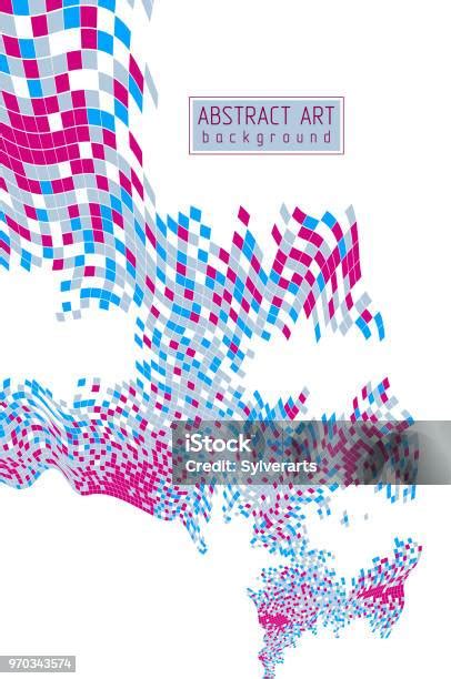 그레이트 기하학적 3d 모자이크 예술의 예술적인 그림 복사 공간 제목 및 텍스트 레이아웃을 위한 템플릿으로 추상 벡터 배경 안내 책자 잡지 광고 배너 포스터에 대 한 사용