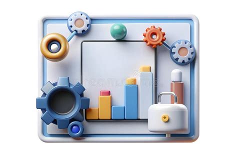 Flat AI Driven Blockchain Frame Concept As A Border Frame With