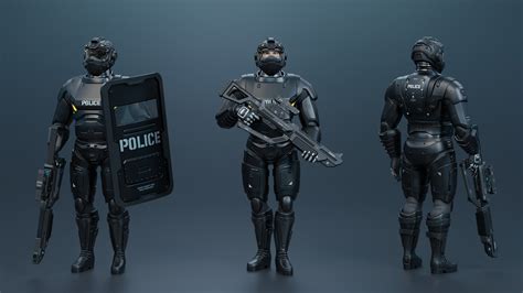Futuristic Police Armor