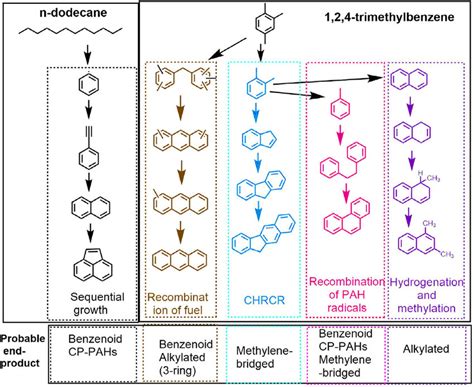 Scheme 6 Differences In Pah Formation Pathways Between N Dodecane And
