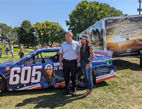 Noem Turns Workforce Recruitment Focus To Nascar Fans • South Dakota Searchlight