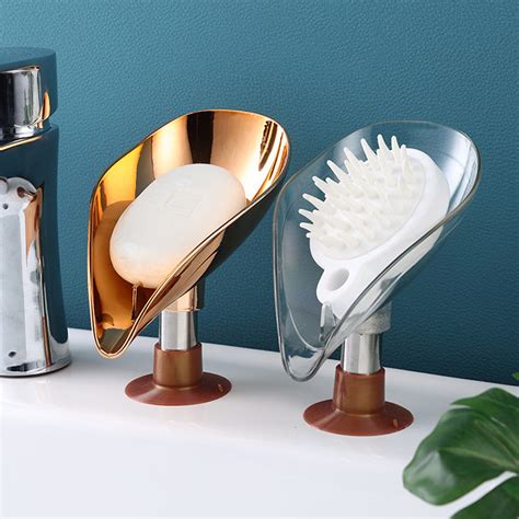 Badu Bg 1pc 2022 Нова златна вендуза за сапунерка за душ в банята