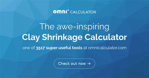 Clay Shrinkage Calculator