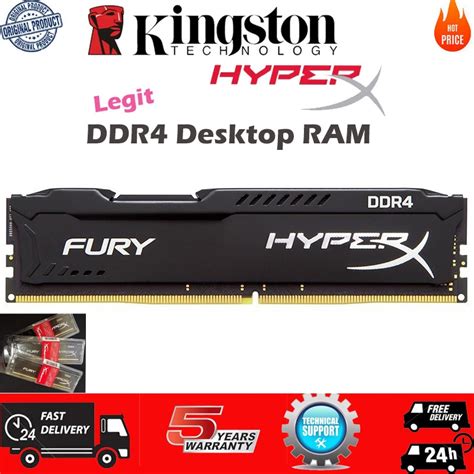 Ddr4 Ram Hyperx Fury Desktop Computer Pc4 8gb 16gb 2133mhz 2400mhz 2666mhz 3200mhz Dimm Game