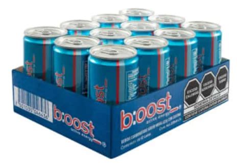 Bebida Energética Boost 12 Pzas De 235 Ml Mercadolibre