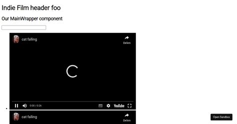 React Youtube Api Examples CodeSandbox