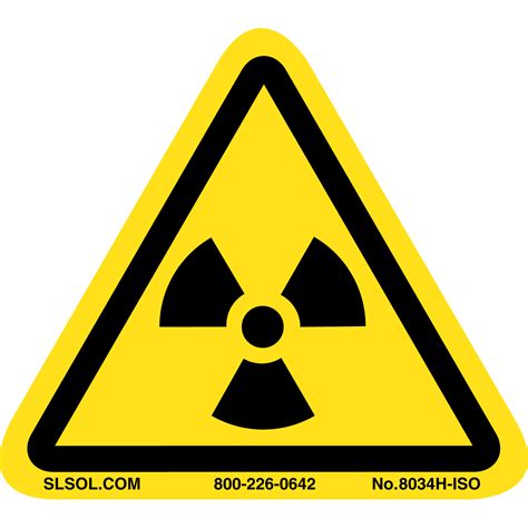 Radioactive Material Radiation Hazard Safety Label 225 Base