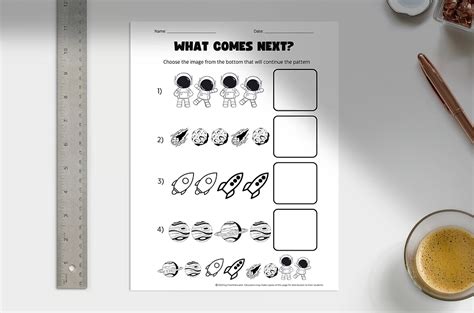 Pattern Completion Worksheet What Comes Next Fresheducator