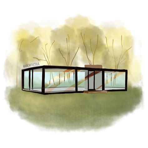 The Glass House Philip Johnson 1949 New Canaan Connecticut 📐 Modern