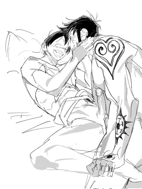 Kithwith Kith Monkey D Luffy Trafalgar Law One Piece Highres Boys Abs Anal