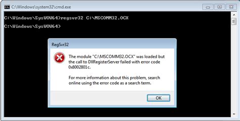 Vba Registering Ocx On 64 Bit Windows 7 Super User