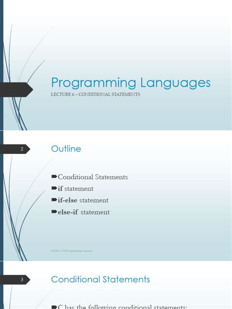 lecture 6 conditional statements pdf teaching methods and materials