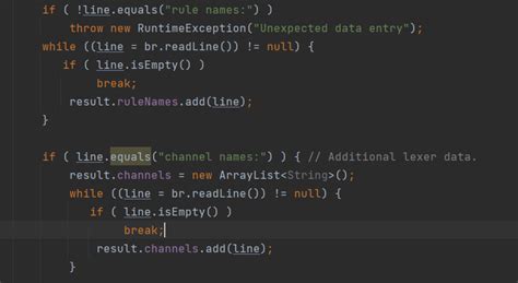 The Parsefile Method Of The Interpreterdatareader Class Is Missing Code Line Br Readline