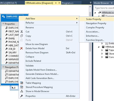 Entity Framework Linq And Model First For The Oracle Database