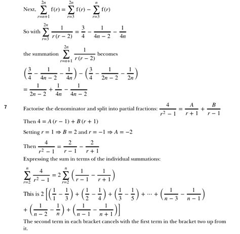 9231 Pure 1 Summation Of Series Exercise 2 Maths With David