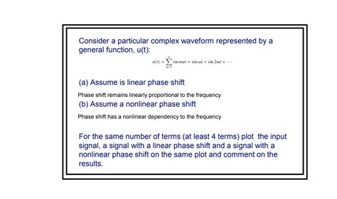 Consider A Particular Complex Waveform Represented By Chegg Com