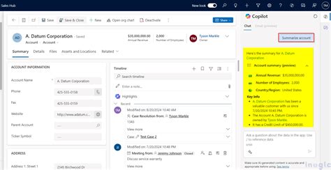 Get Ai Generated 360 Degree View Of Account Summary In Dynamics 365 Sales [preview] Microsoft