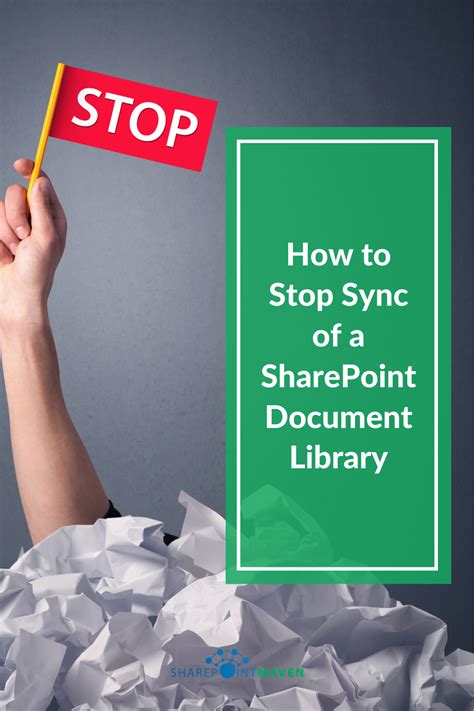 how to stop sync of a sharepoint document library artofit