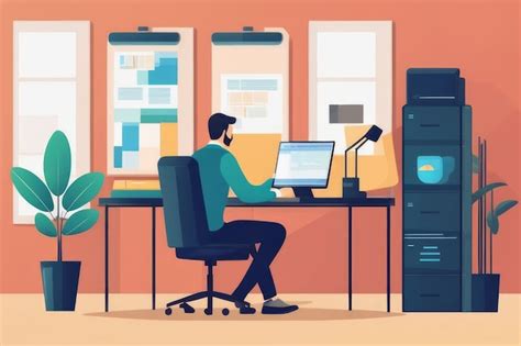 Premium Photo Techsavvy Workspace Programmers Haven