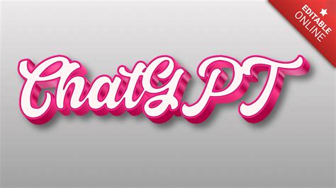 Chatgpt Sugar Pink Font Text Effect Generator
