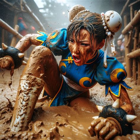 Chun Li Defeated And Humiliated In The Mud 7 By Scarlett Glory On Deviantart