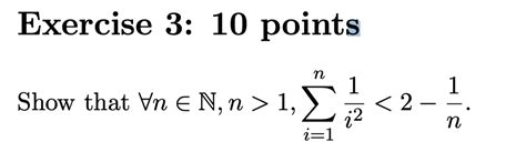 Solved Exercise Points Show That Chegg Com