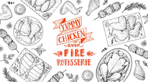 닭 고기 프라이드 치킨 손으로 그린 스케치 그림입니다 구운 닭고기 고기 상단 보기 프레임 벡터 그림입니다 새겨진 디자인 레스토랑
