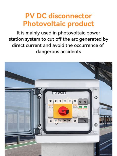 Etek DC P Isolator Rotary Switch A ChillNet