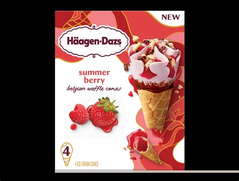 Summer Berry Belgian Waffle Cone Häagen Dazs®