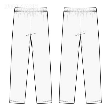 유토이미지 바지 트레이닝 팬츠 패션도식화 벡터일러스트