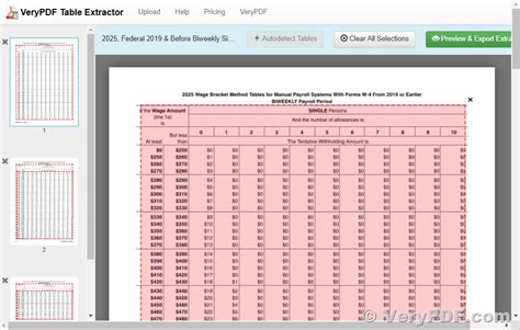 Verypdf Table Extractor Online Ai Powered Pdf Table Recognition