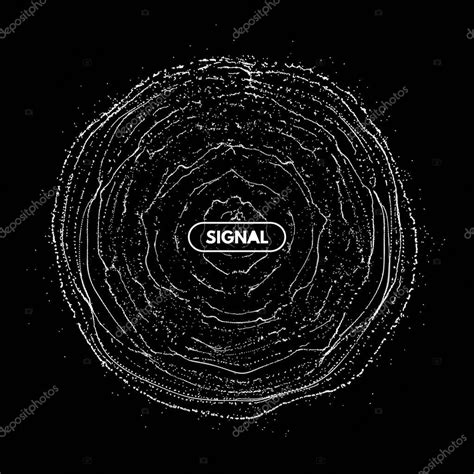 Esfera Abstracta 3d Array Con Partículas Dinámicas Elemento