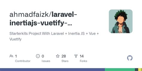 GitHub Ahmadfaizk Laravel Inertiajs Vuetify Starterkit Starterkits