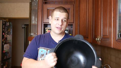 КАК ОБЖЕЧЬ КАЗАН ДОМА Обжигаем чугунный узбекский казан с солью - YouTube