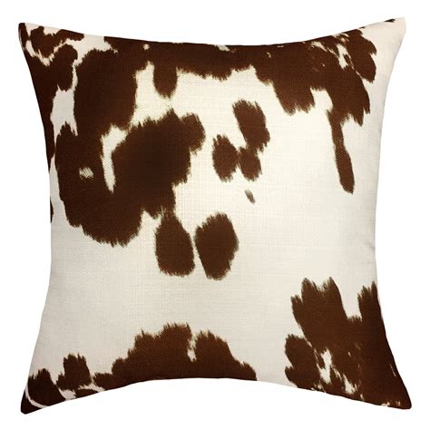 Mainstays Faux Cow Hide Decorative Throw Pillow 18 X 18