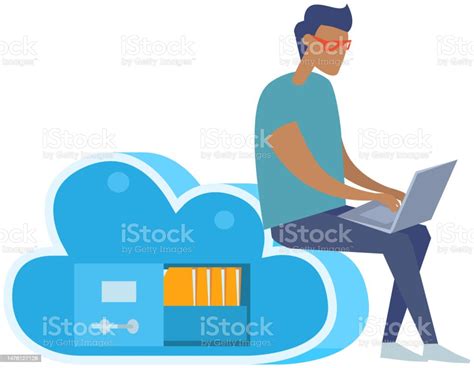 Business Technology Storage Cloud Server Service Concept With Data Network Internet Web