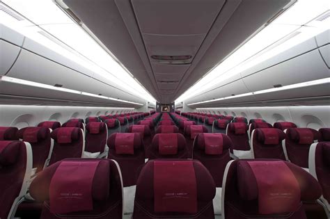 Qatar Airways Airbus A350 900 Economy Class Front And Rear View 4013