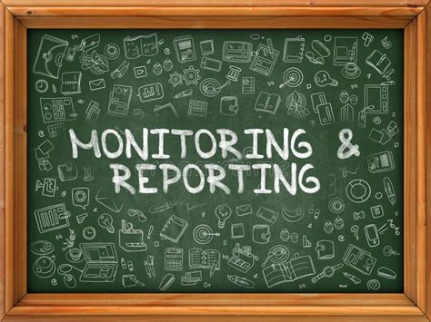 Monitoring And Reporting Business Concept Stock Illustration