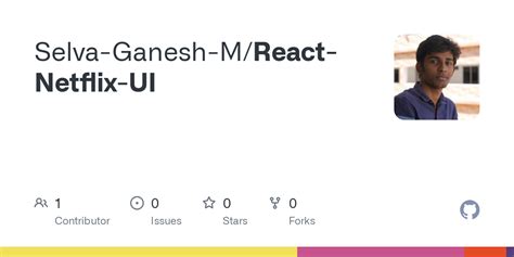 Github Selva Ganesh M React Netflix Ui