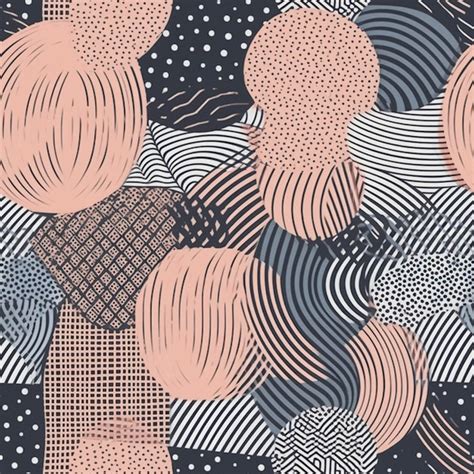 A Close Up Of A Pattern With Circles And Dots Generative Ai Premium Ai Generated Image