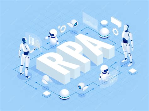 Premium Vector Isometric Concept Of Rpa Artificial Intelligence