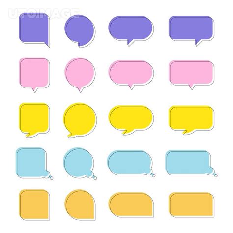 심플 말풍선 벡터 일러스트레이션 세트 마니보주 일러스트 일러스트레이션 아이콘 말풍선 채팅 대화 공지 메시지 벡터
