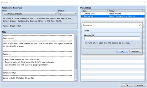 Title Visit Website Plugin Rpg Maker Mv Mz By Eroik Styler