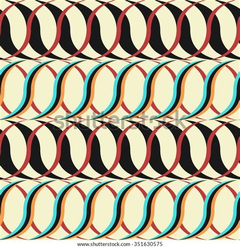 Cross Curve Seamless Pattern Background Stock Vector Royalty Free 351630575 Shutterstock