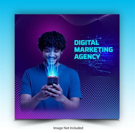 Premium Vector Technology Social Media Poster Design Template