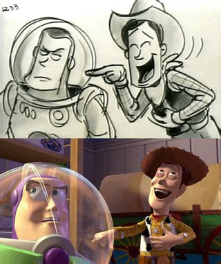 Comparison Of The Buzz Look An Alien Scene R Toystory