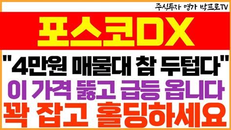 포스코dx 주가전망 4만원 매물대 참 두텁다 어려분 지금은 무조건 홀딩해야 합니다 꽉 잡고 홀딩하세요 포스코dx 포스코dx주가전망 포스코dx분석