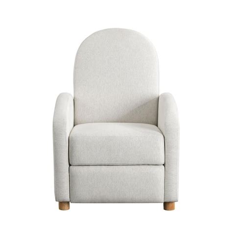 Relax A Lounger Lorna Cream Polyester Recliner 215a012crm The Home Depot